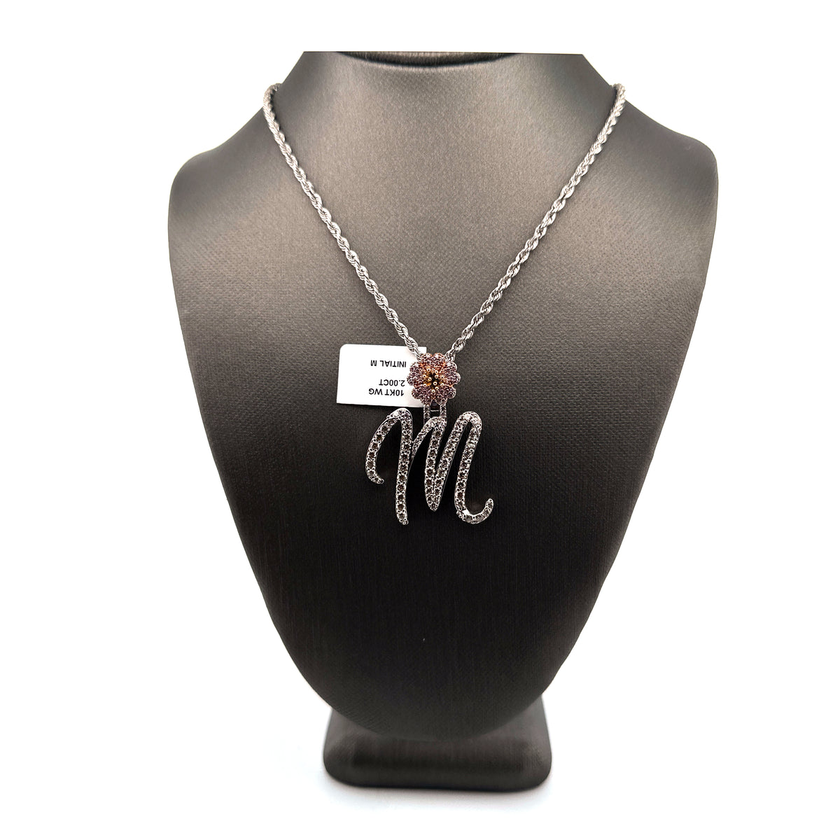 Custom letter M FREE CHAIN– Empire Jewelers