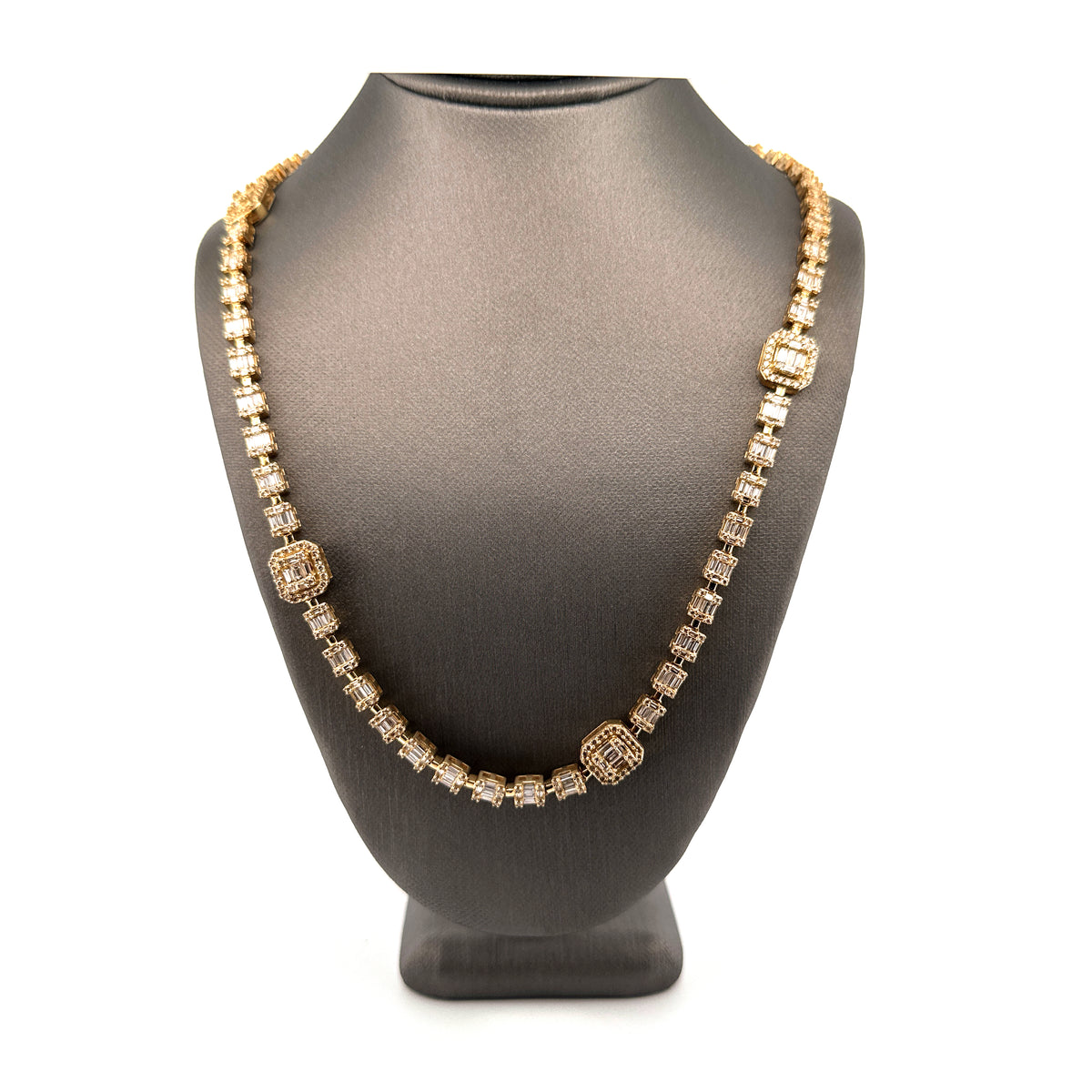 Custom Diamond Cluster Chain– Empire Jewelers