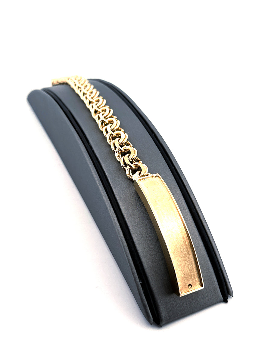 Chino Link Name Tag Bracelet– Empire Jewelers
